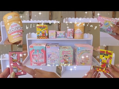 miniso blind box unboxing ️🩷 sanrio, BT21,mufusan and... - YouTube