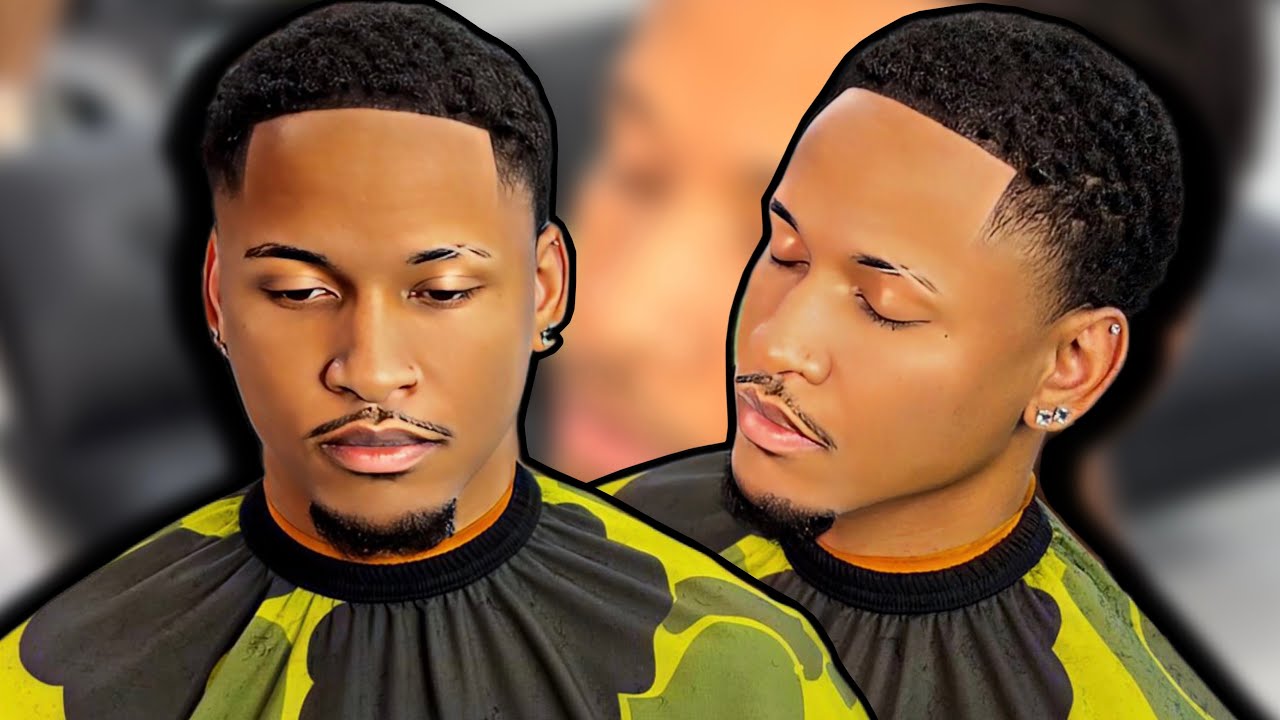 Blurry High Taper Fade with Eyebrow Part | Haircut Tutorial - YouTube