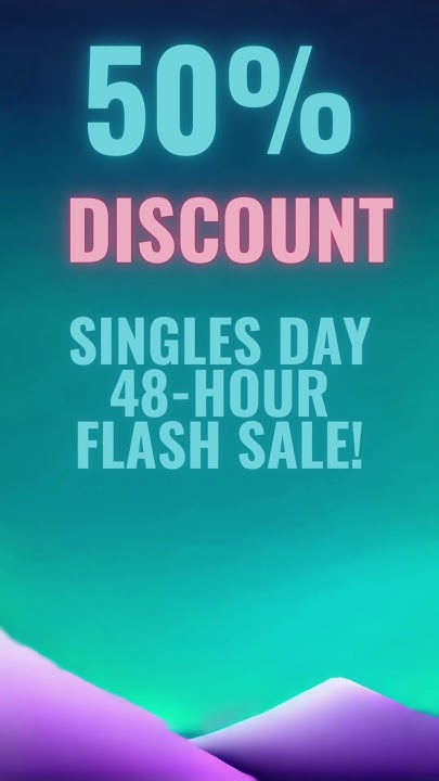 50% off 48-hour flash sale! - YouTube