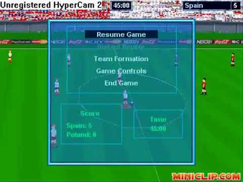 super web soccer match spain - poland - YouTube