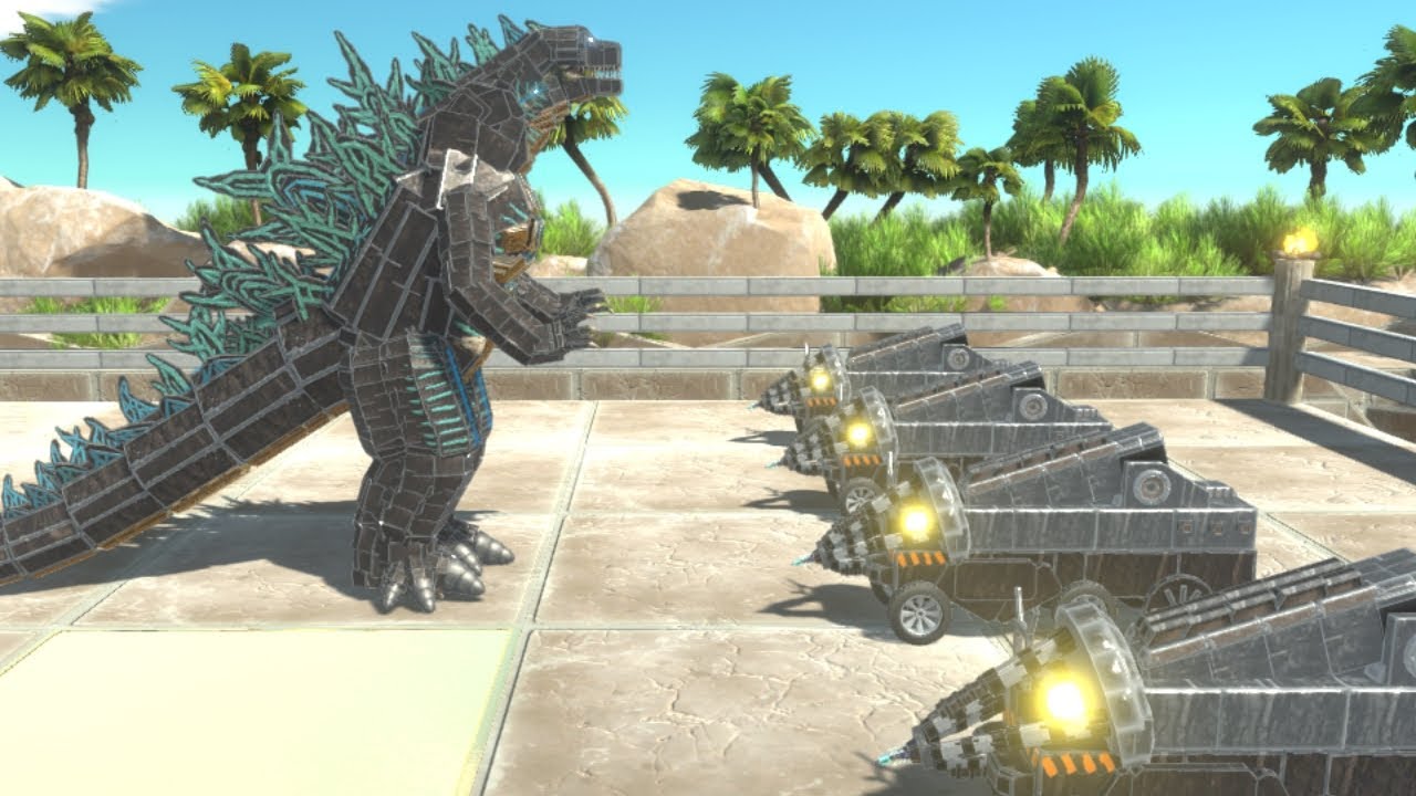 Maser Cannon vs Godzilla and Kaiju in ARBS Animal Revolt Battle ...