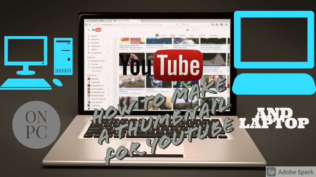 How to make THUMBNAIL for youtubE free on pC or laptop in malayalam ...