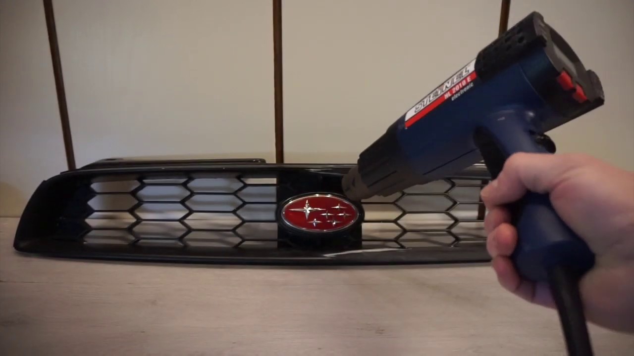 Project Subaru Impreza Wagon 2001 -- Front Grill Emblem remove - YouTube