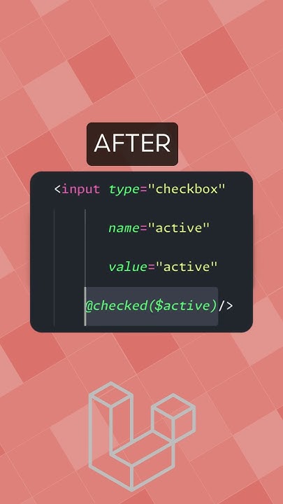 Laravel Blade's @checked directive allows you to easily set at HTML checkbox to checked - YouTube
