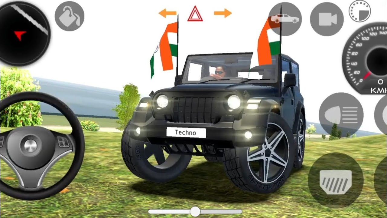 mahindra thar game | car game | indian car driving game | techno wala ...