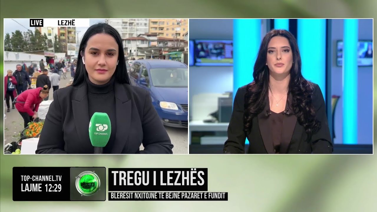 Top Channel/ Tregu i Lezhës/ Blerësit nxitojnë të bëjnë pazaret e ...