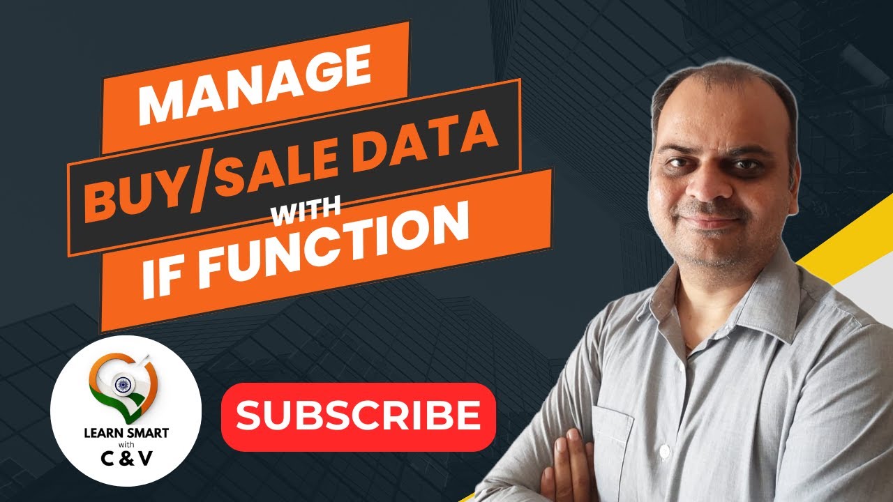Manage Buy/Sale Data with IF Function😇😇🔥 #excel #youtube - YouTube