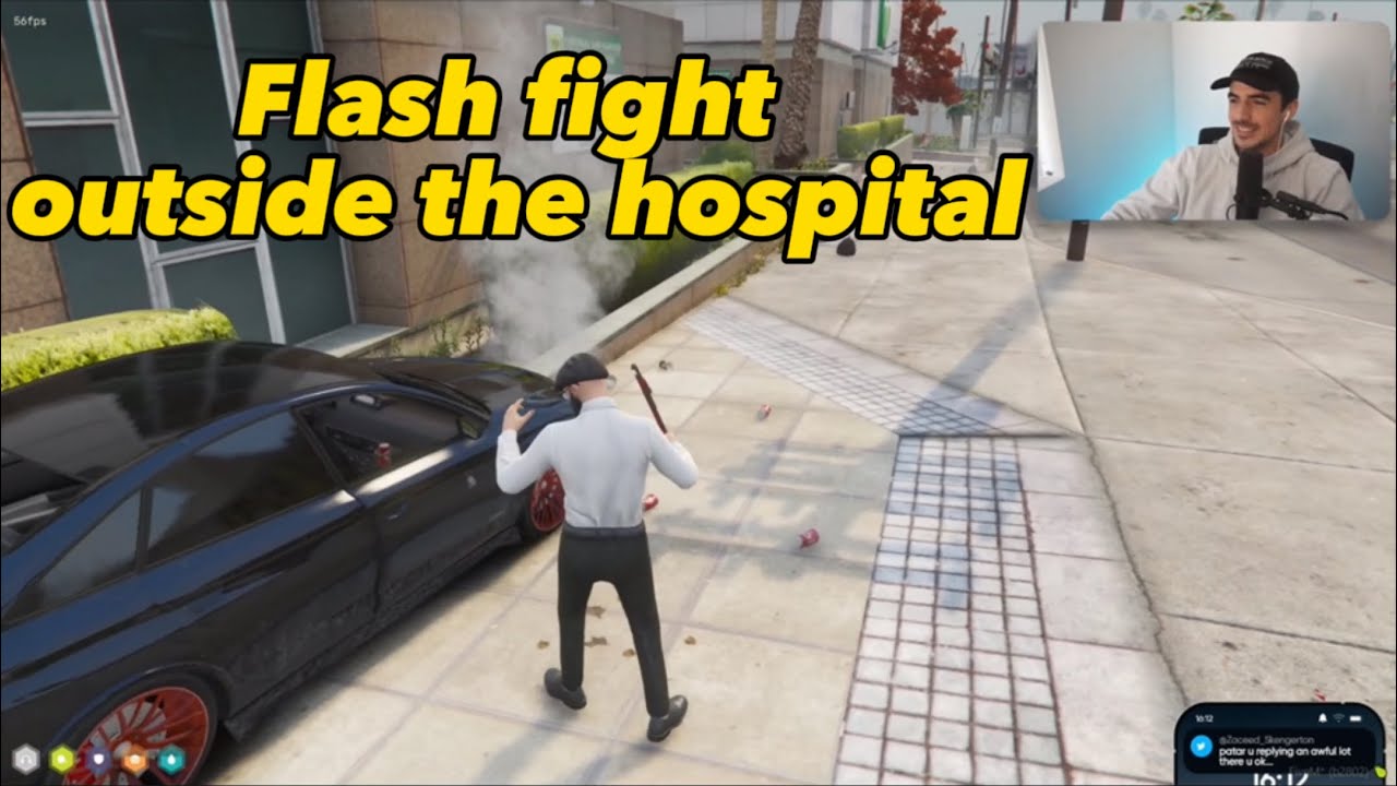 Flash has a petty-off at the Hospital | NoPixel GTA Roleplay - YouTube
