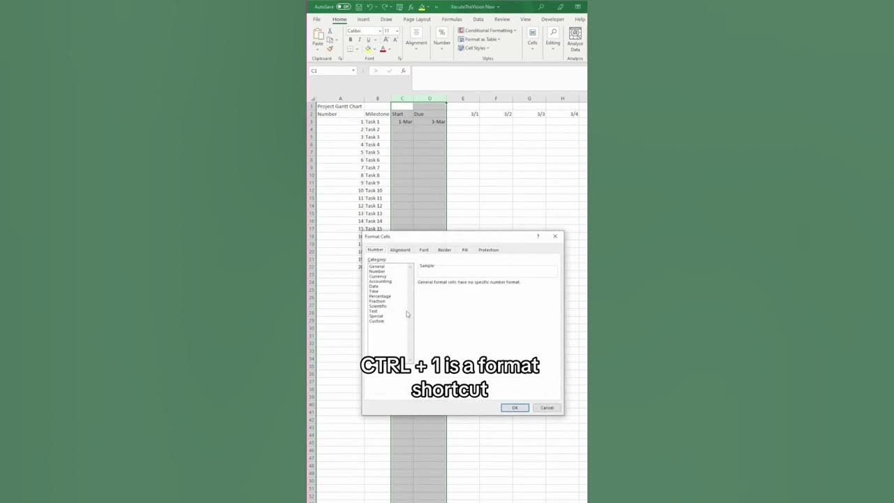 Excel Gantt chart tutorial - YouTube