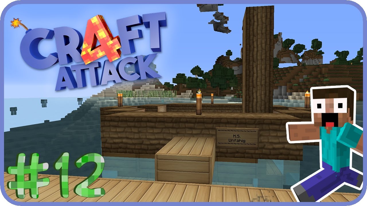 Mein ERSTES Boot! - CraftAttack 4 #12 mit Clym - YouTube