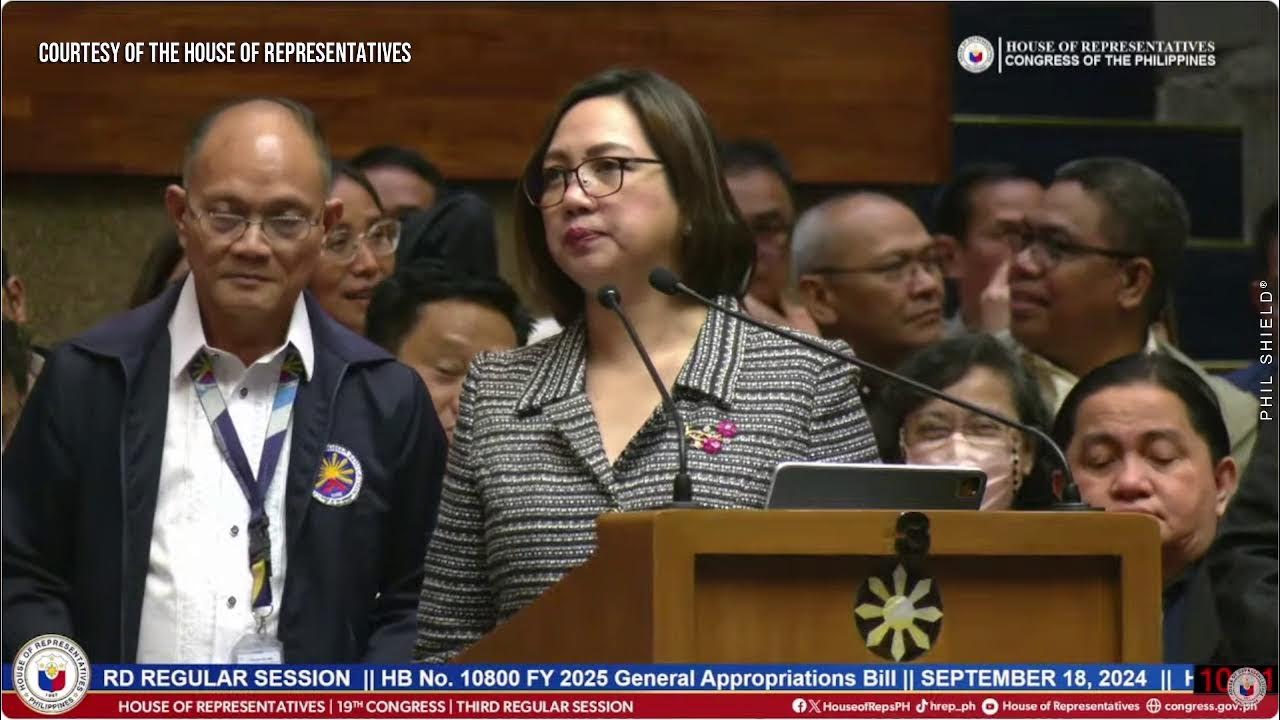 19th Congress 3rd Regular Session #16 - HB No. 10800 FY 2025 General Appropriations Bill Day (3 ...