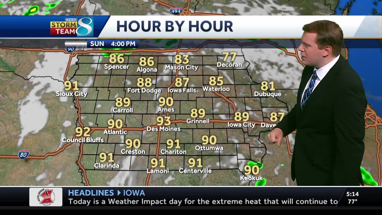 Iowa weather: Staying hot and humid today - YouTube