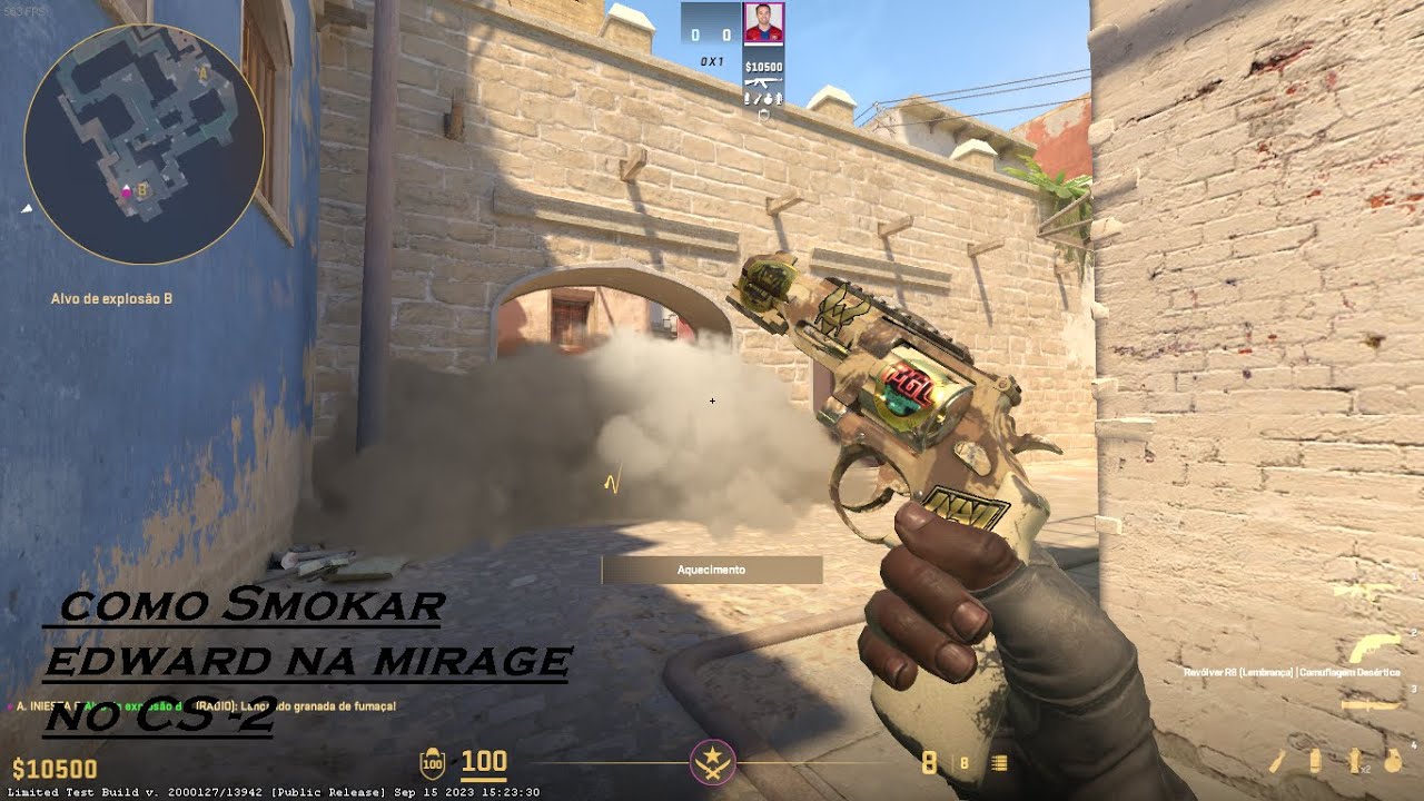 Tutorial de como Smokar edward na mirage - Counter-Strike 2 (CS2) - YouTube