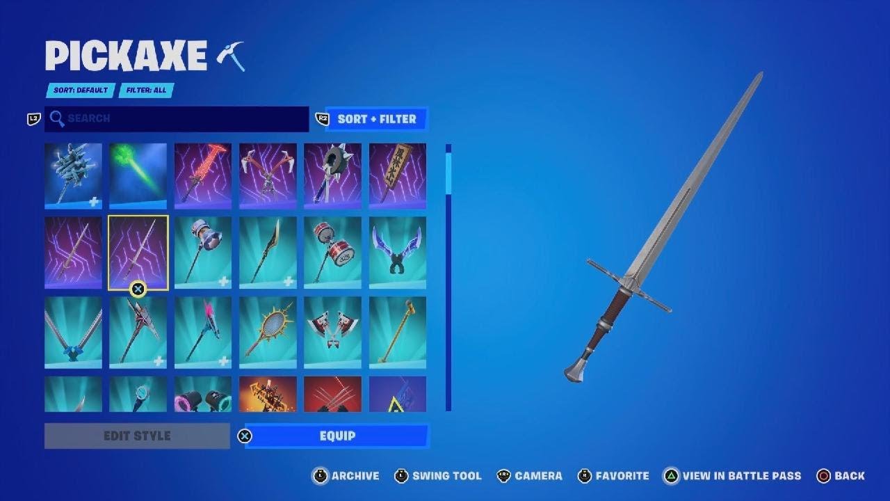 FORTNITE SCHOOL OF LLAMA: WITCHERS SILVER SWORD - YouTube