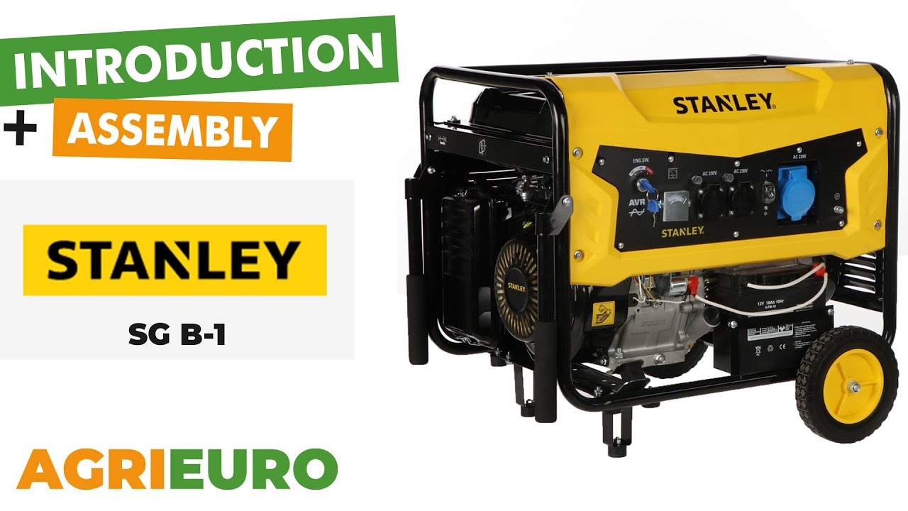Presentation and assembly Stanley SG B-1 - Petrol-powered power ...