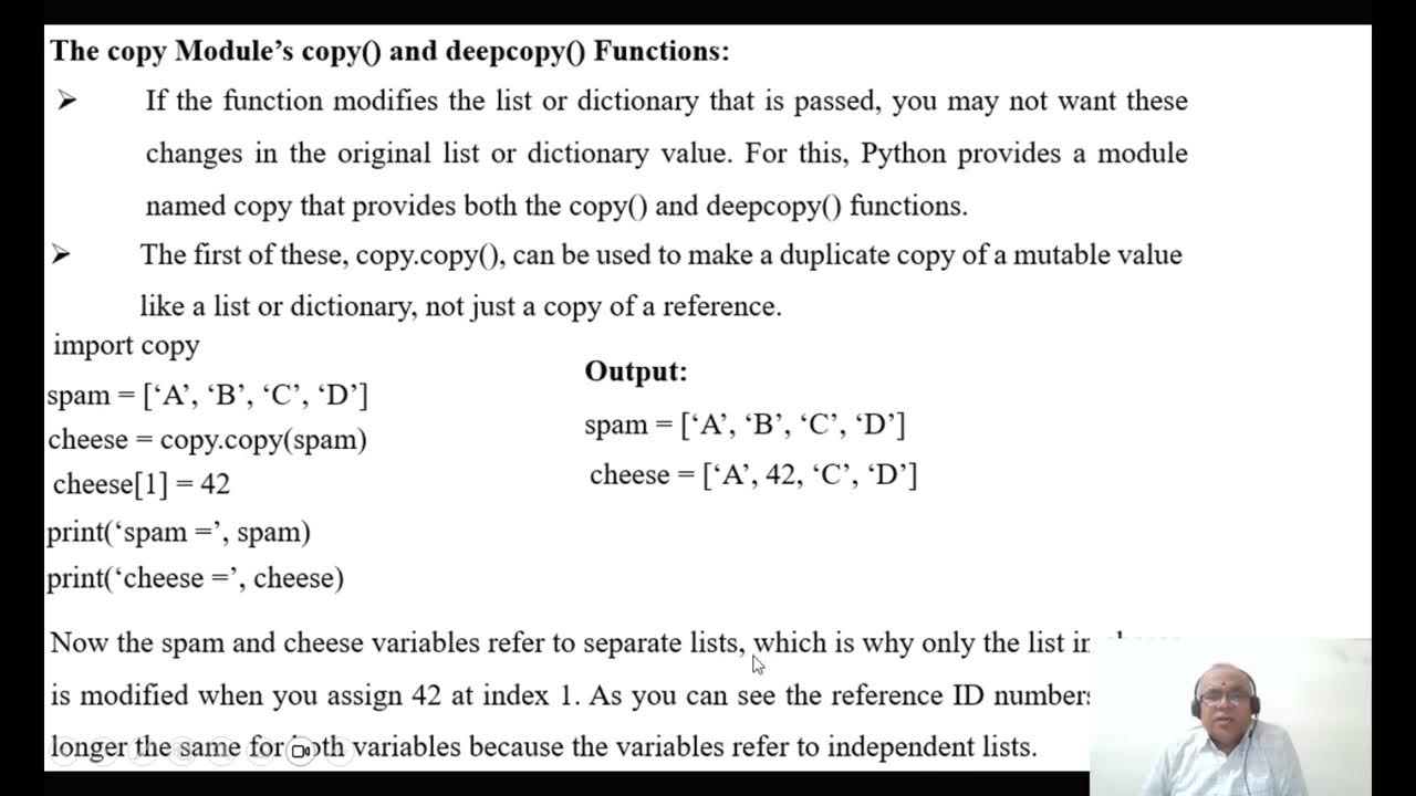 49 Passing reference, copy and deepcopy - YouTube