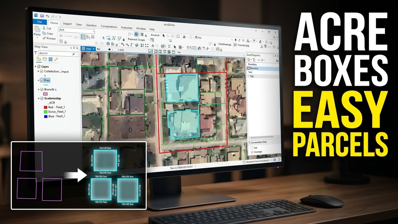 Creating Acre Boxes from Shapefiles in ArcGIS - YouTube