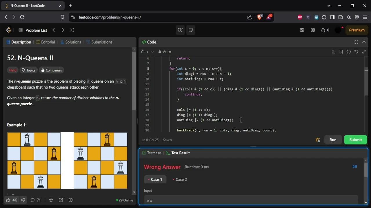 برمجهleetcode-52 - YouTube