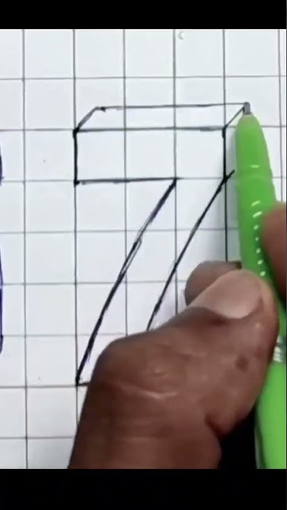 3d drawing number 7 - YouTube