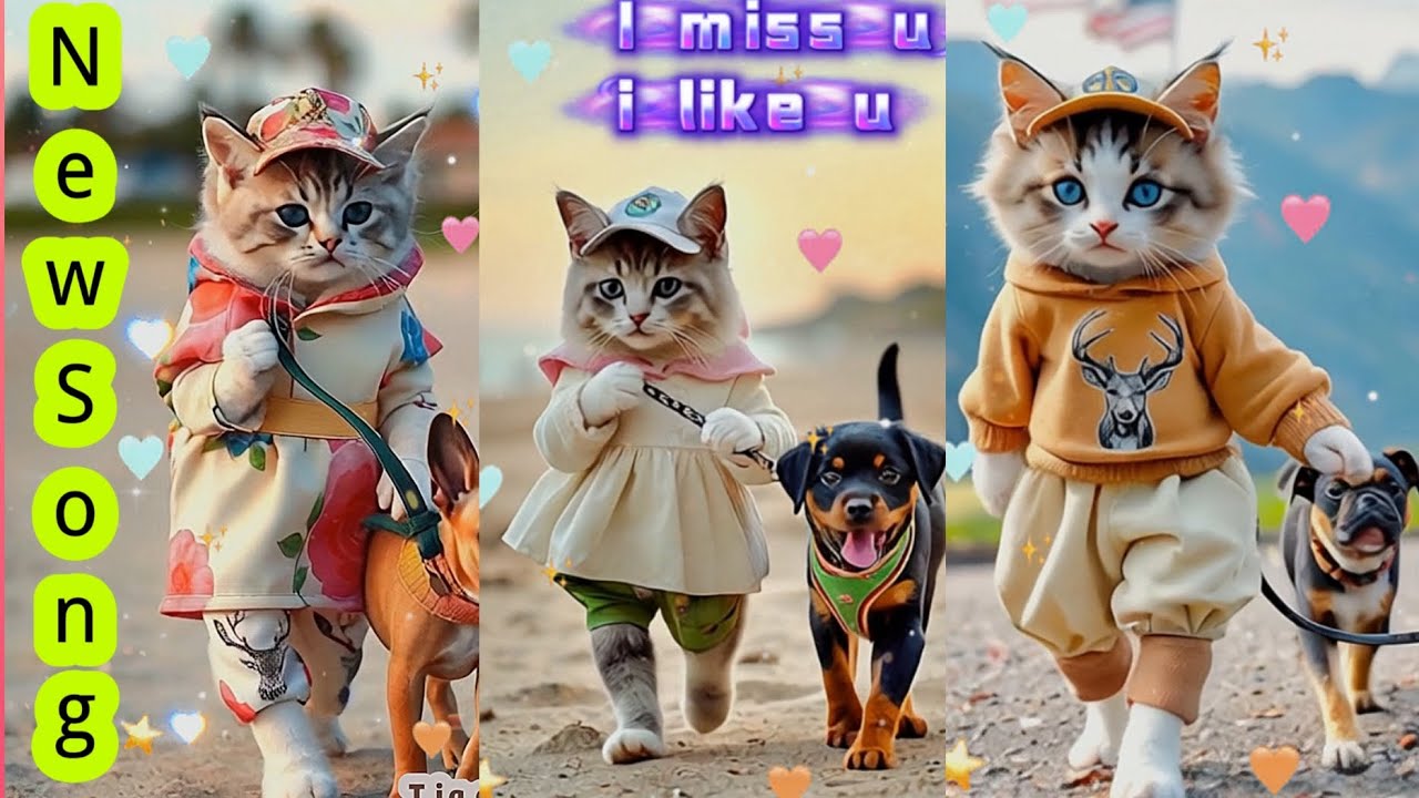 Cat song ' i miss u,i like u ' - YouTube