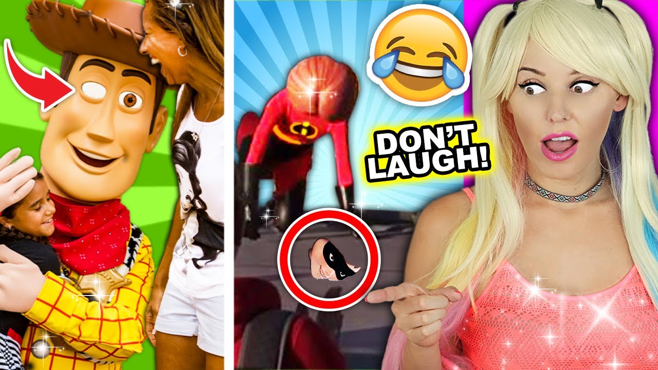 TRY NOT TO LAUGH CHALLENGE! Hilarious Disney Character FAILS - YouTube