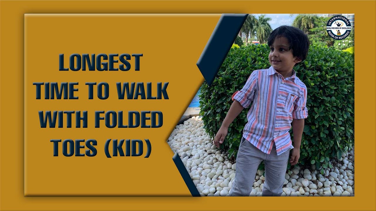LONGEST TIME TO WALK WITH FOLDED TOES KID - YouTube