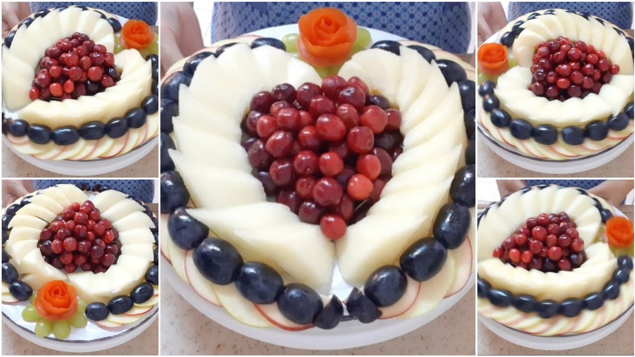 Fruit Art and Design/Heart Shaped Fruit Plating Ideas/Food Decorations ...
