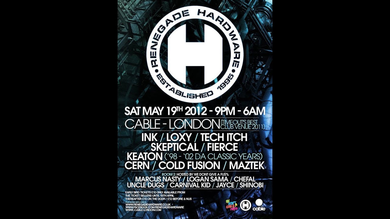 Tech Itch LIVE @ Renegade Hardware, Cable - London 19.05.2012 - YouTube