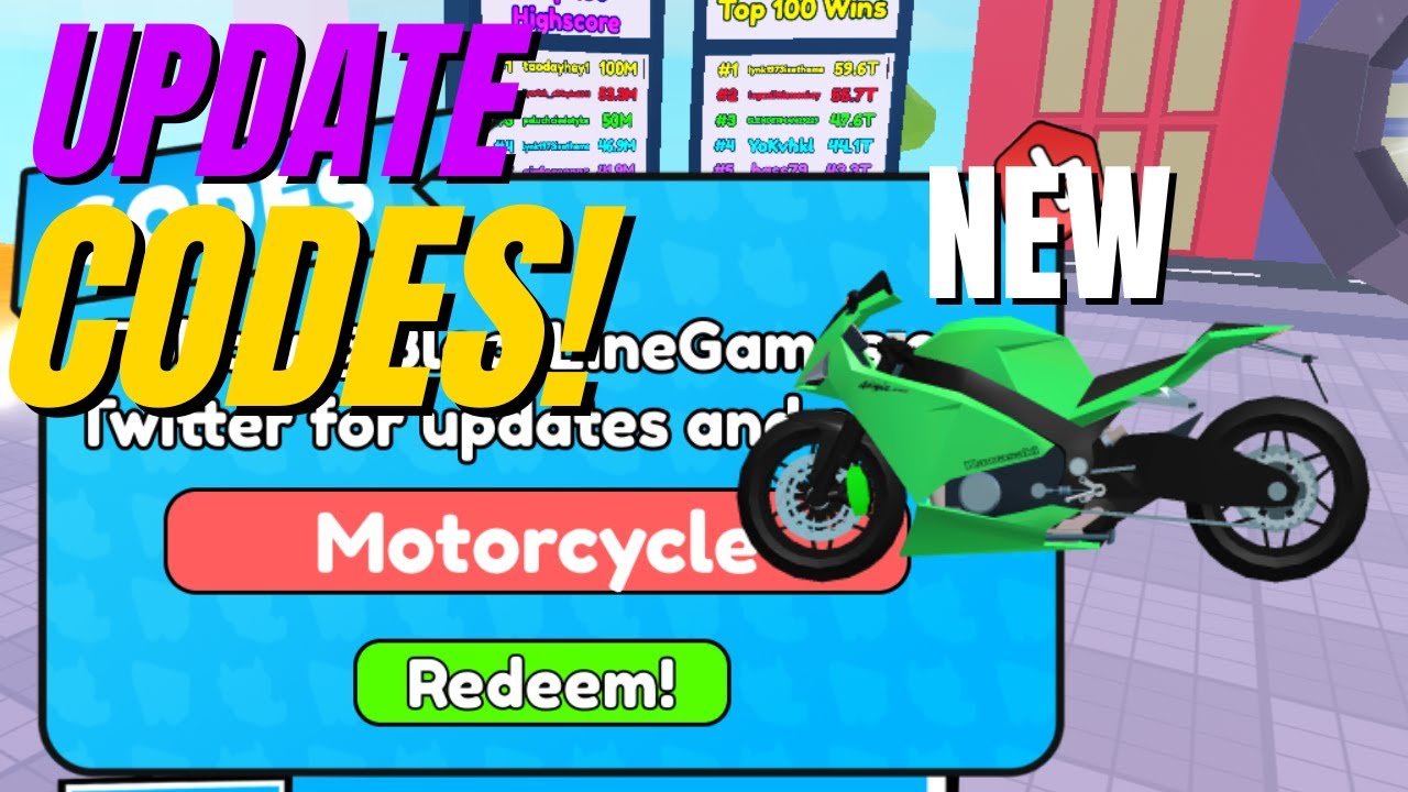 *NEW* UPDATE! CODES* Motorcycle Race ROBLOX - YouTube