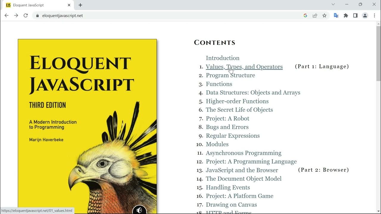 Introduction About Eloquent JS Book مقدمة عن الكورس وما سيتم فعله ؟ - YouTube