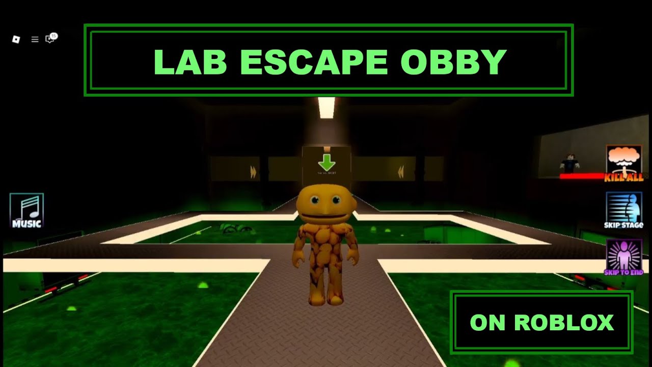 I PLAYED LAB ESCAPE OBBY ON ROBLOX! - YouTube