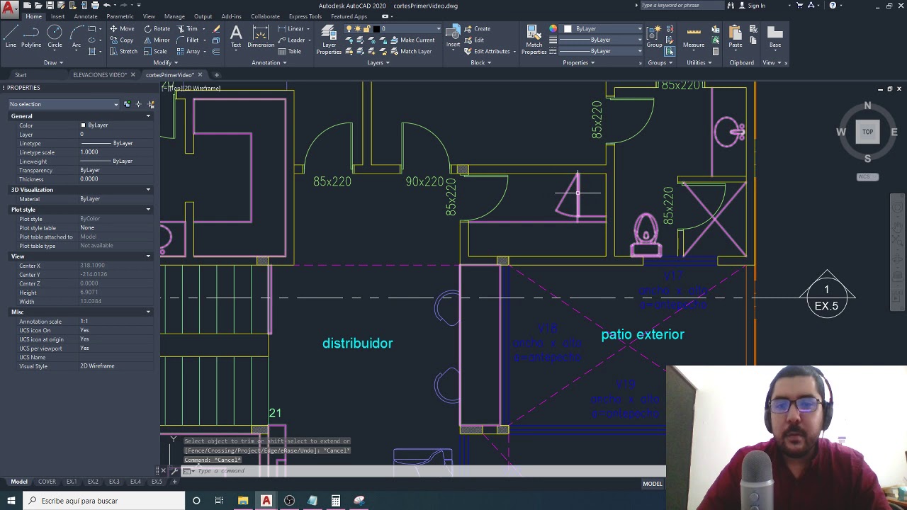 Cortes (parte 4) Planta Alta - YouTube