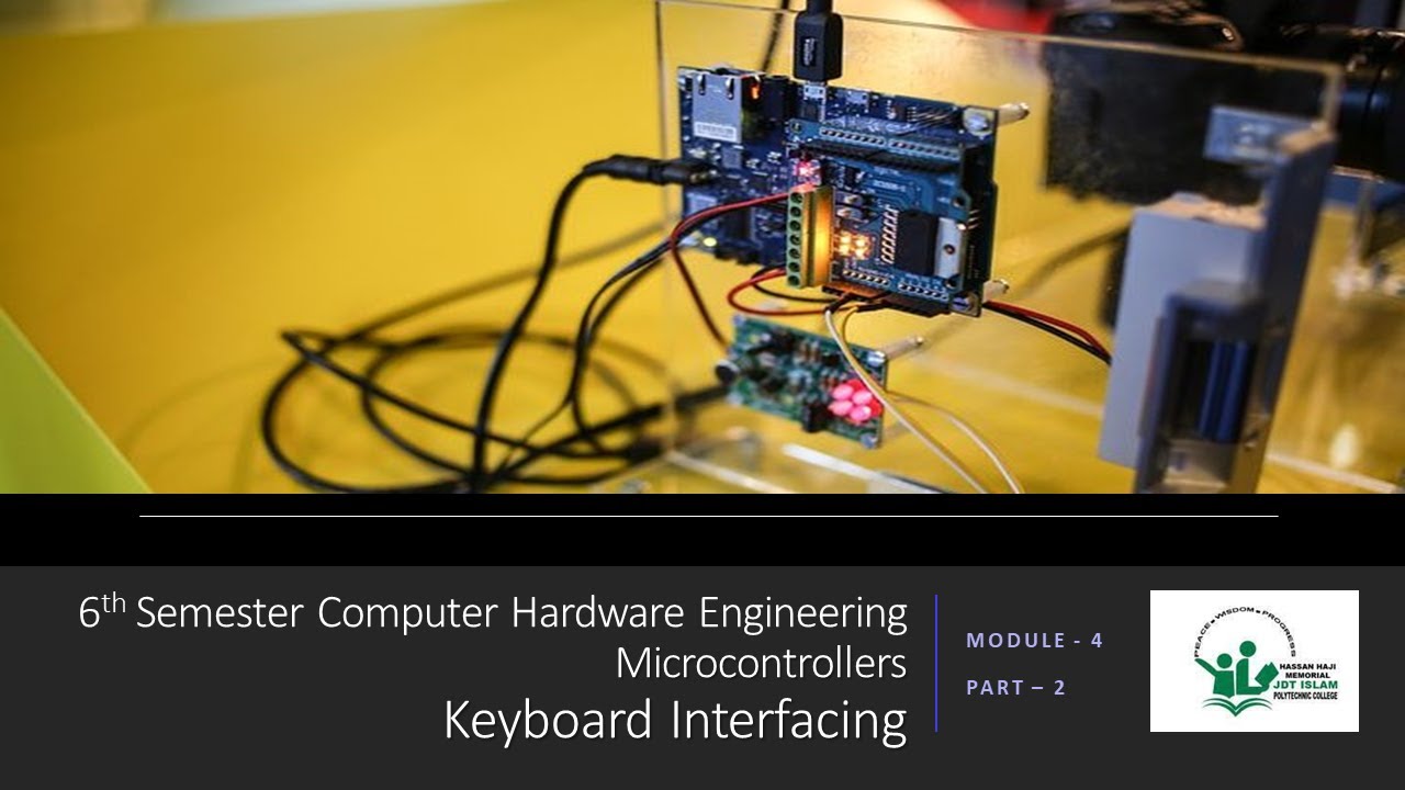 Avr Microcontrollers Hex Keyboard Interfacing Youtube