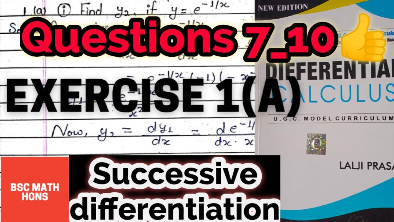 Differential Calculus BSC Math 1st Year Questions - YouTube
