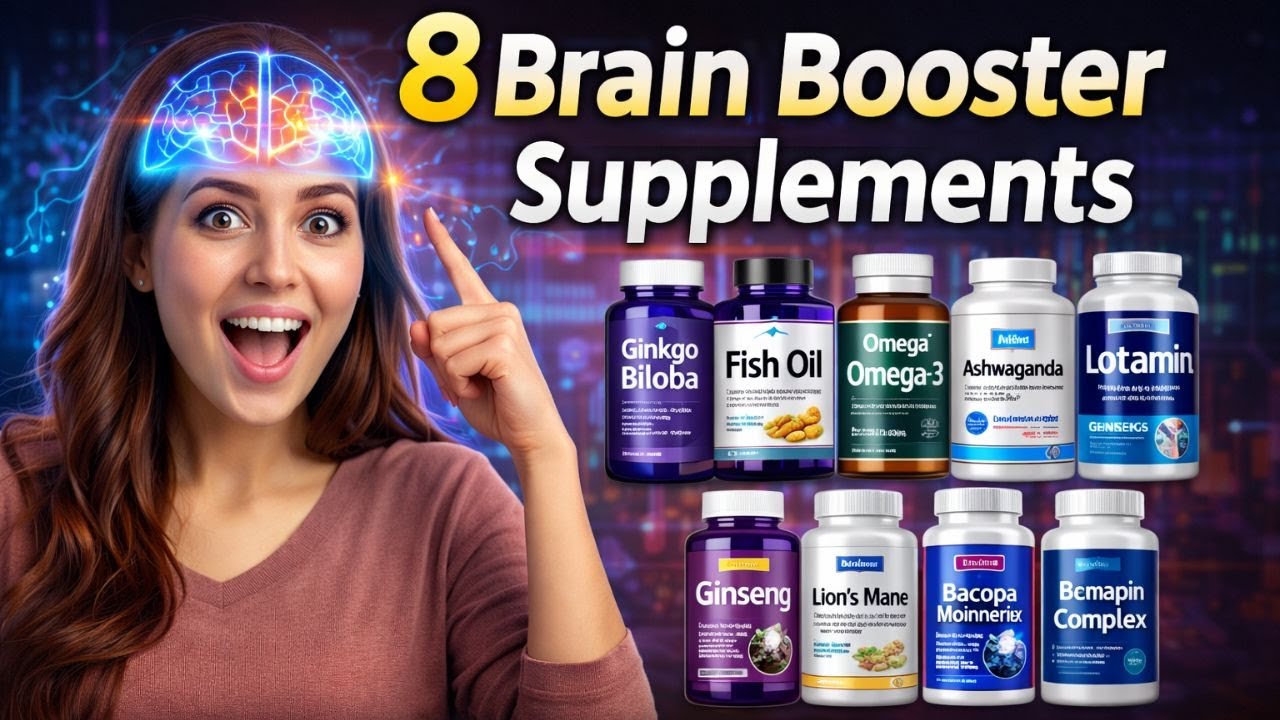 TOP 8 Supplement To Boost Your Brain And Memory ! Power Brain booster supplements in Hindi ...