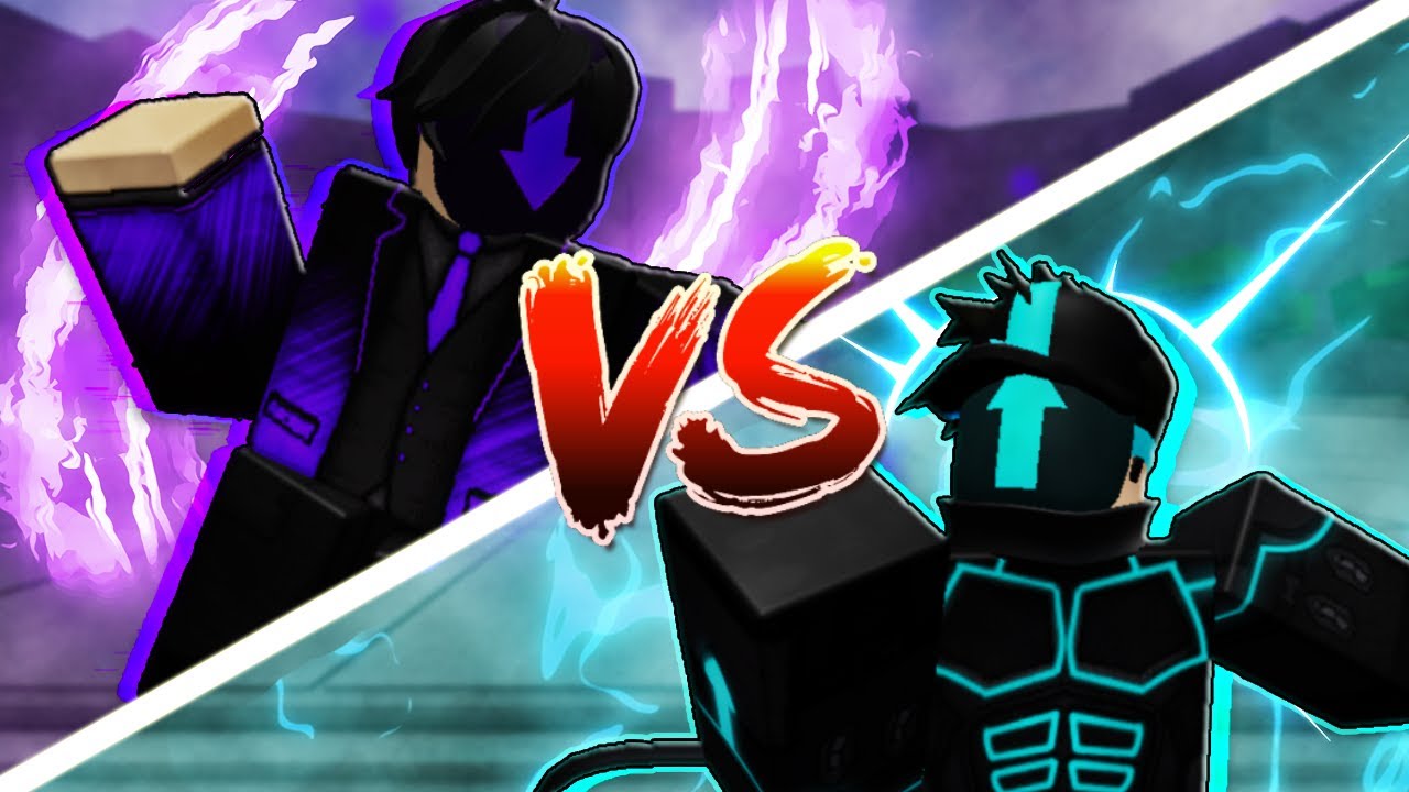 PURPLE ARROW vs CYAN ARROW - Roblox Strongest Battlegrounds - YouTube