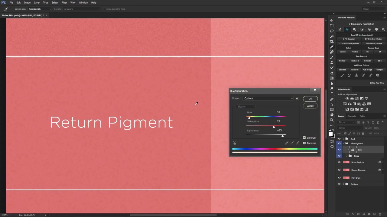 Creation of skin texture by three methods - YouTube