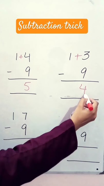 Subtraction Mathshortstrick Ytshorts Shortsviral Youtube