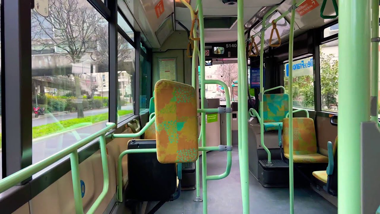 Ambiance - Bus Ligne 93 RATP - Traversée de Suresnes - YouTube