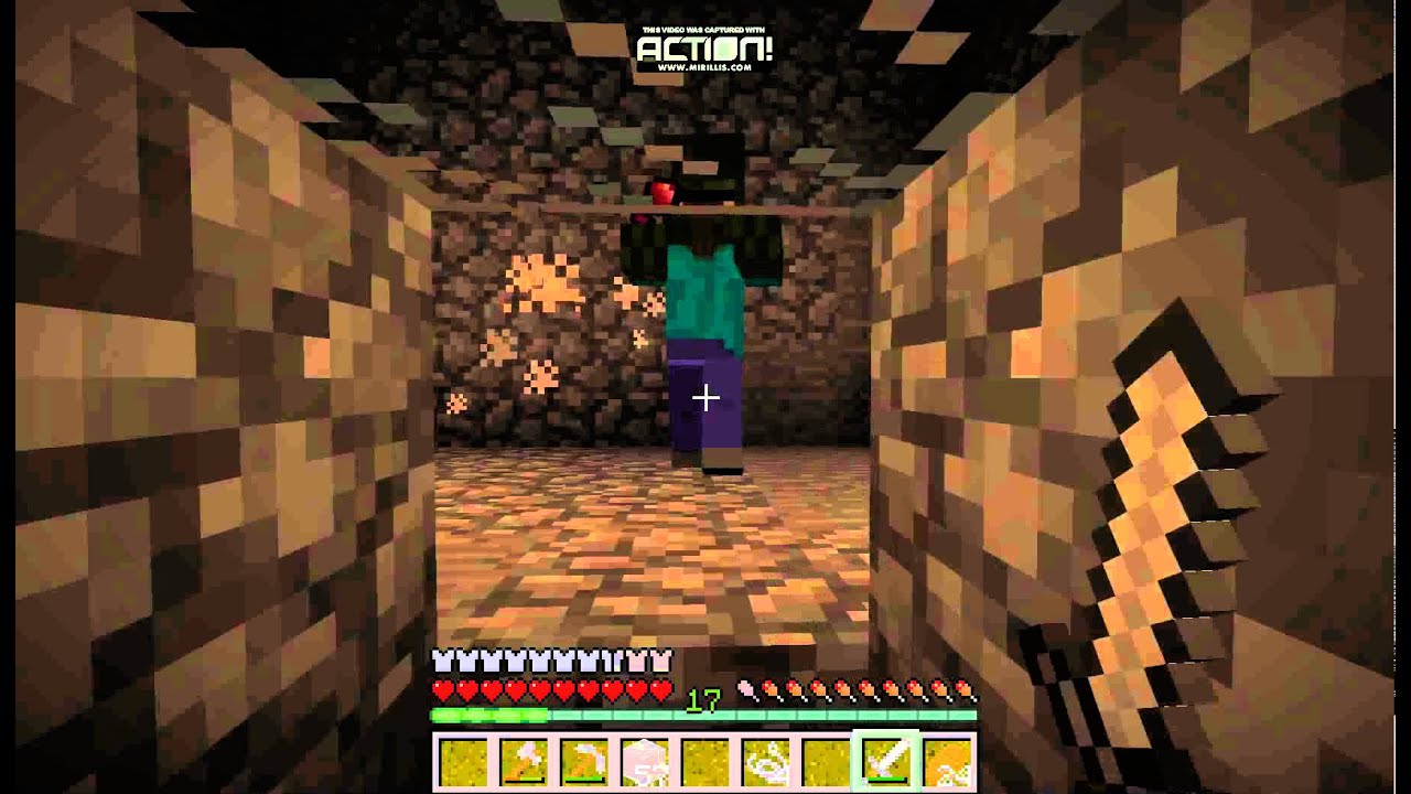 Minecraft Killing Zombies Spawn room. - YouTube