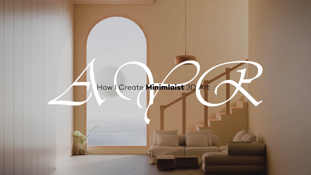 How i create some minimalist 3D art | blender 4.0 | Free File - YouTube