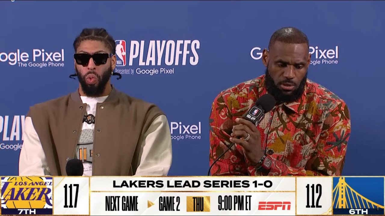 Los Angeles Lakers and Golden State Warriors | NBA Playoffs Game 1 Post ...