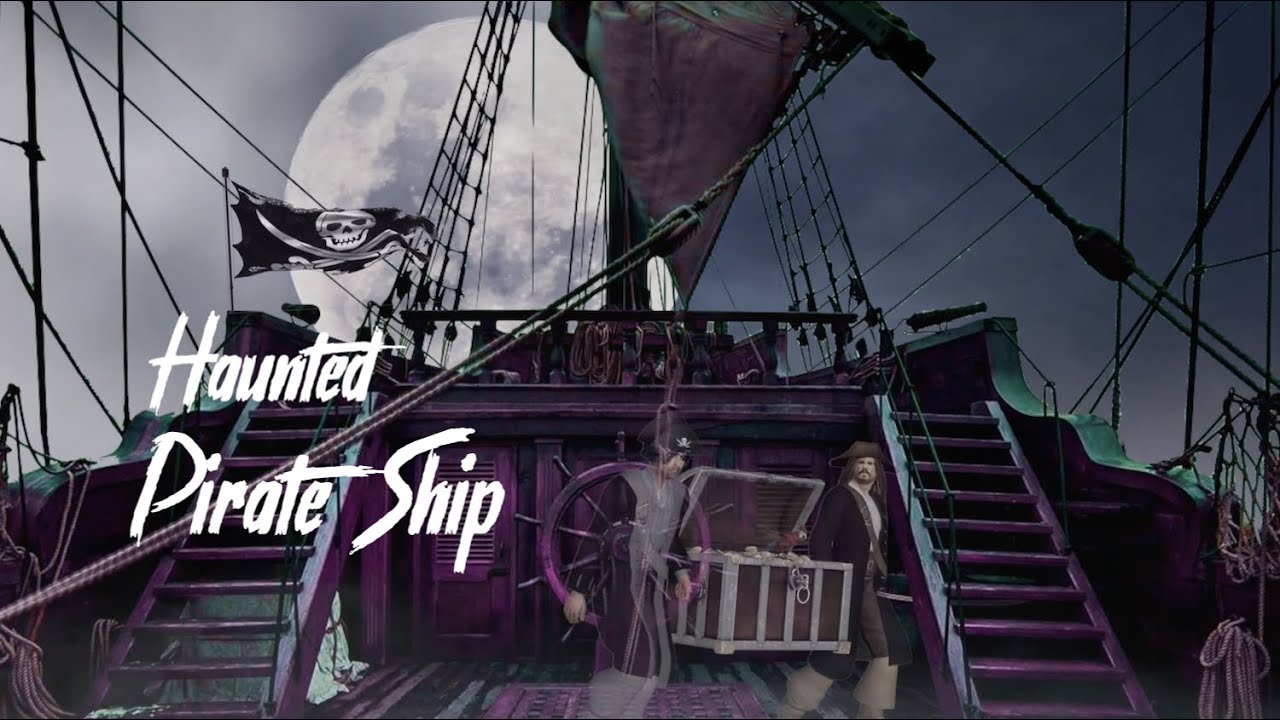 Haunted Pirate Ship Adrift || Ghost Pirates || halloween ambience - YouTube