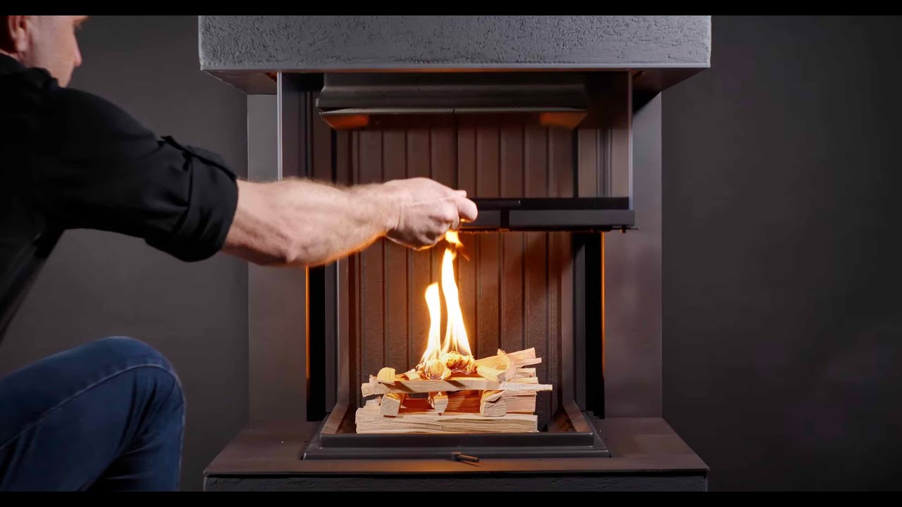 How to light the fireplace properly JP - YouTube