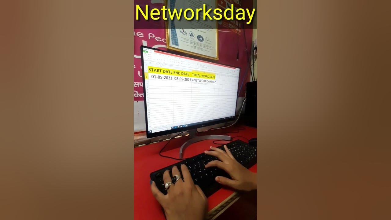 Net Work Day Formula In Excel excel exceltutorial msexcel shorts net-work-day-formula-in-excel-excel-exceltutorial-msexcel-shorts