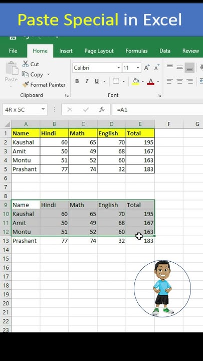 Paste special in excel #excel #exceltips #exceltutorial #shorts #msexcel #youtubeshorts # ...