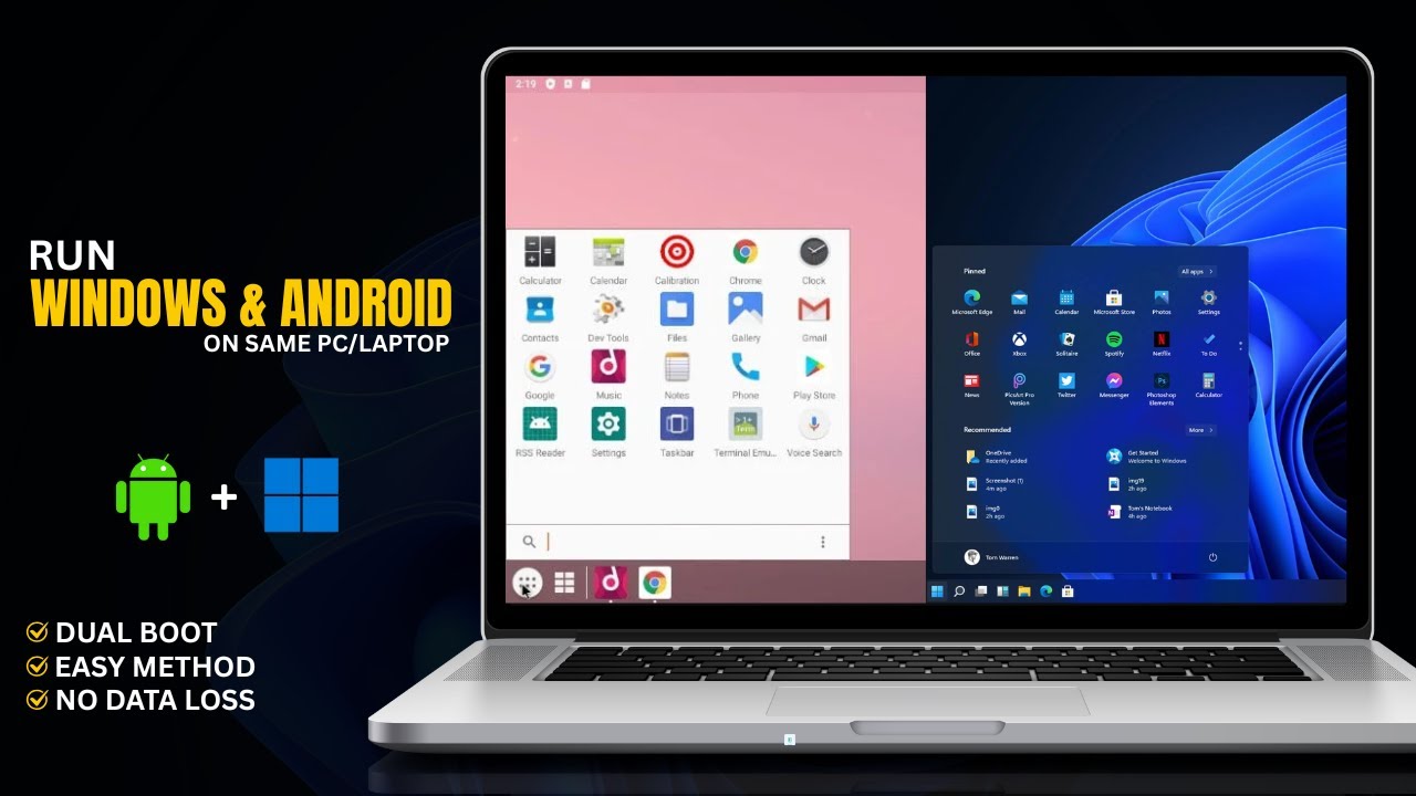 Dual Boot Windows and Android X86 on PC or Laptop | Run Windows and ...