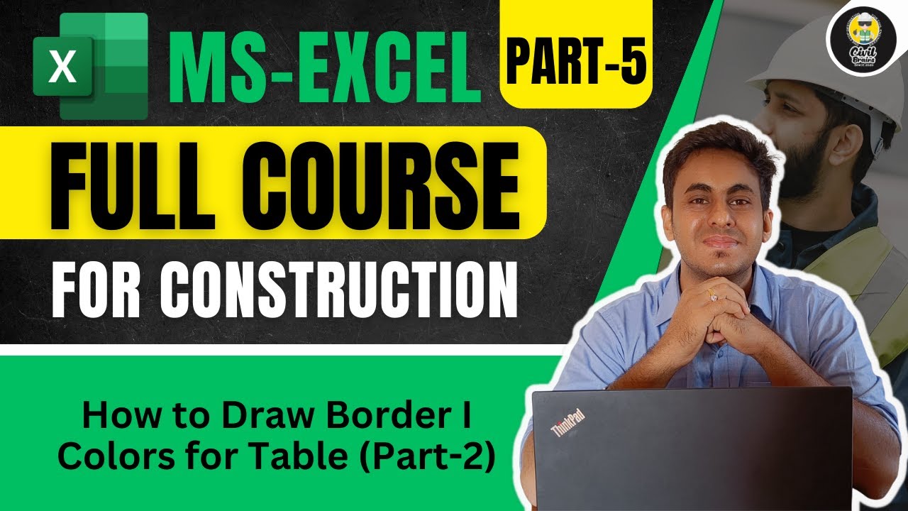 How To Draw Border In Excel 2 II Part 5 II Excel Tutorial II YouTube How To Draw Border In Excel 2 II Part 5 II Excel Tutorial II YouTube