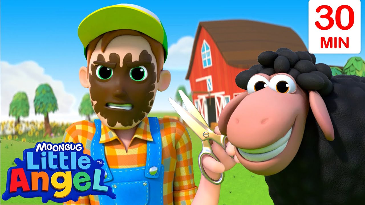 Shear Madness: Baa Baa Black Sheep | Little Angel | Nursery Rhymes ...