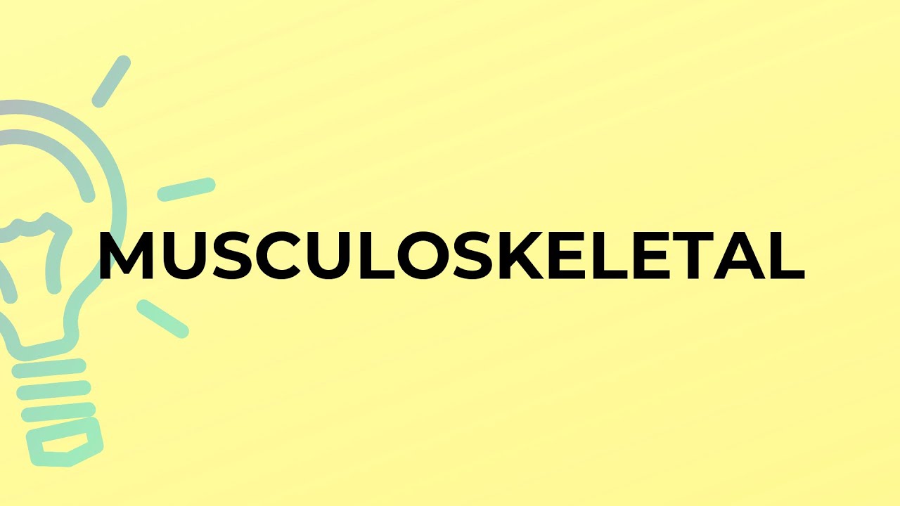 What is the meaning of the word MUSCULOSKELETAL? - YouTube